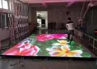 China Video Floor Dance Display Led Screen Stage Backdrop With Radar Interactive System for sale