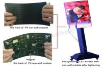 China Flexible Bendable Indoor Fixed LED Display Full Color P4 1/16 Scan Fixed Installation for sale