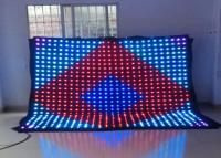 China Ultra Thin Flexible Led Curtain Display P8 1/4 Scan 16 Constant Current Driving for sale