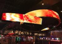 China Ultra Thin Flexible Led Curtain Display P8 1/4 Scan 16 Constant Current Driving for sale