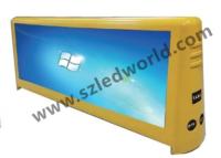 China 3G 4G Wifi Taxi Top LED Display USB Double Sided Waterproof Taxi Top Advertising Signs for sale