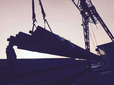 China 73,89,177.8 N80 Piling Pipe with drilling holes for sale