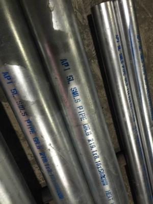 China API 5L GR.B PSL1 Hot Galvanized Seamless Tubes with threads and couplings for sale