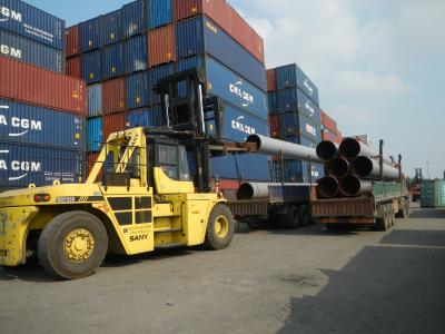 China S355 Spiral Welded Steel Pipes with special coating for sale