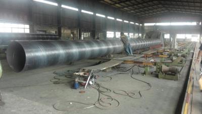 China SS400 /A53GR.B SSAW spiral welded carbon pipes with anti-corrosion for sale