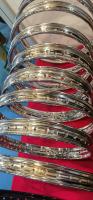 China High Strength Silver Motorcycle Rims For Southeast Asia And South America for sale