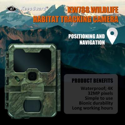 China KW788 4K 32MP Wildlife Trail Camera IP66 Waterproof Night Vision Hunting Cam 512GB for sale