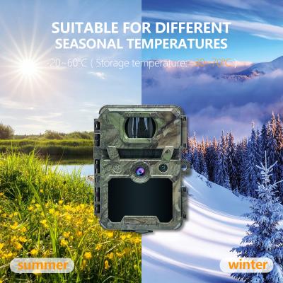 China Mini Trail Camera 30MP No Glow Night Vision IP66 Waterproof Wildlife Scouting 1080P Video for sale