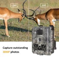 China 30MP Trail Camera Mini 0.2s Trigger Speed 4K Video IP66 Waterproof CMOS Sensor SD Card for sale