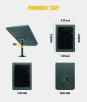 China KS26 12W solar panel supplemental power ABS25 fireproof material IP67 waterproof multi-interface connection for sale