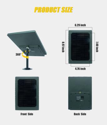 China KS26 12W solar panel supplemental power ABS25 fireproof material IP67 waterproof multi-interface connection for sale