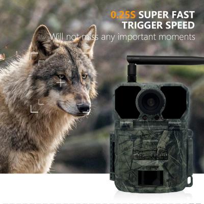 China 4G Cellular Trail Camera 30MP 0.25s Trigger Speed Built-in SIM IP67 Hunting Camera for sale