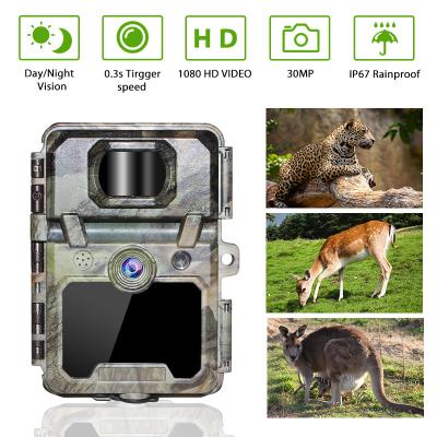 China Game Camera KW571 30MP No-Glow IR Trail Camera IP66 Waterproof 0.2s Trigger Speed 1080P Video for sale