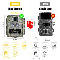 China Dual Lens Wildlife Game Camera 30MP 1080P No Glow 940nm Infrared Trail Camera for sale
