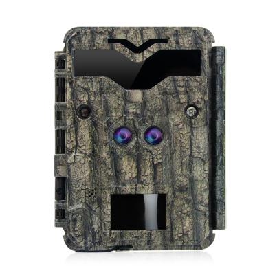 China 32MP Dual Lens 4K No Glow Wildlife Trail Camera 0.15s Trigger Speed 120ft Range for sale