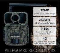 China Keepguard KW896 4G Wireless Trail Camera 20MP 0.6s Trigger Night Vision 80ft CAMO for sale