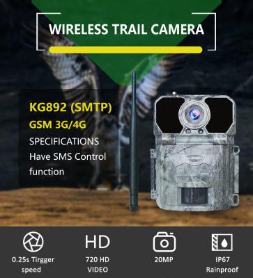 China KeepGuard 4G Wireless Trail Camera with 25m Night Vision, 20MP Resolution and Cellular Connectivity for Remote Monitoring for sale