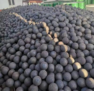 China Durable Grinding Media Steel Balls with High Wear Resistance, Impact Toughness >18J/cm2, and Hardness 45-62HRC for sale