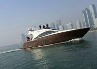 China Custom Luxury Motor Yacht Monohull FRP Private Yacht Mazarin 66ft for sale