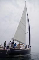 China Sleek Fiberglass Hull Monohull Sailing Yacht Ocean Exploration Boat for sale