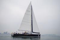 China High Speed Sailing Monohull Vessel 1027L Fuel Capacity Racing Monohull Sailboat for sale