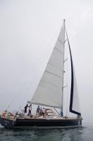 China Long Distance Fiberglass Sailing Monohull Luxury Interior Sailing Ship for sale