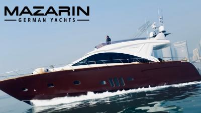 China Luxury Interior Offshore Motor Yacht Monohull Mazarin 66ft Mid Size Yacht for sale
