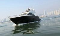China 66ft FRP Motor Boat Monohull Yacht Aging Resistant International Maritime Safety Standards for sale