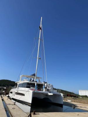 China 55ft Catamaran Sail Boat With Spacious Living Area And Four Cabin Layout For Ocean Cruising for sale