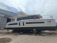 China Mazarin 55ft Power Catamaran Boats Intelligent Control Long Distance Travel Yacht for sale