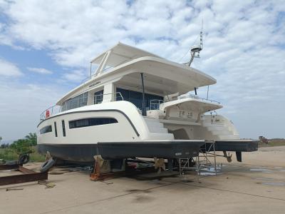 China Mazarin 55ft Power Catamaran Boats Intelligent Control Long Distance Travel Yacht for sale