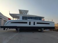 China Comfort 55ft Offshore Catamaran Powerboats Spacious Wide Body Catamaran Yacht for sale