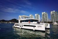 China Sea Trips Diesel Motor Catamaran 55ft Long Distance Cruise Yacht for sale