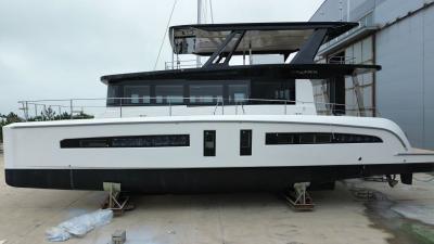 China Diesel Powered 55ft Catamaran Motor Boat All Round Custom Catamaran Yacht for sale