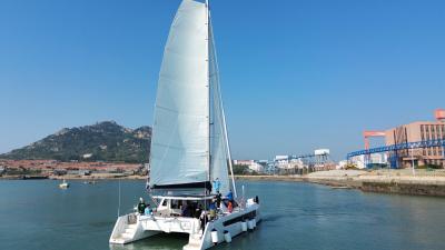 China Scenic Tours 49 Foot Catamaran Sail Boat Private Sailing Training Boat for sale