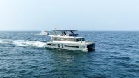 China Light Luxury Electric Catamaran Boat Efficient Electric Propulsion For Residential Navigation for sale