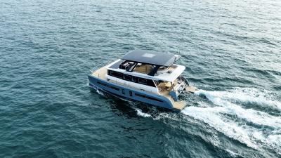 China New Energy Hybrid Catamaran Low Consumption Energy Saving Electric Power Catamaran for sale