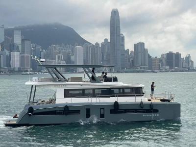 China Long Range Electric Catamaran Luxury Travel Leisure Cruise Catamaran for sale