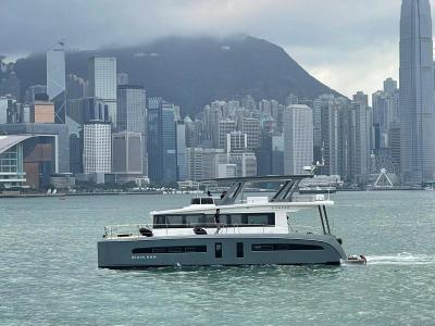 China Solar Powered Electric Catamaran 55ft Family Cruising Yacht for sale