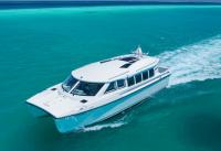 China Comfortable Fiberglass Catamaran Passenger Boat Offshore Passenger Ferry for sale