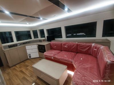China MAZARIN 55 Spacious Catamaran Sail Boat with 16.76m Length, Dual YANMAR 4JH80 Diesel Engines, and Solar Panel System for sale