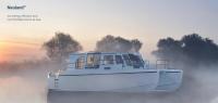 China Neuland 37 CE-B certified motor catamaran with fiberglass construction and 11.5 m length for sale