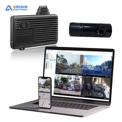 China HD 4G GPS Tracker 4 Channel Car Dash Cameras With Rechargeable battery for sale