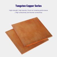 China Pure Copper Tungsten Sheet W75Cu25 W80Cu20 W85Cu15 W90Cu10 for Aviation for sale
