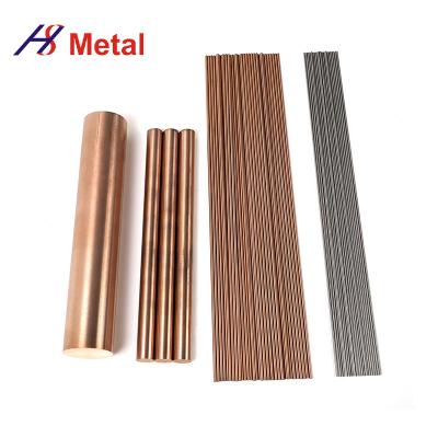 China Copper Tungsten Electrodes WCu 70/30 80/20 90/10 Custom Rods Density 13.8-16.75 g/cm3 for sale