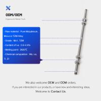 China TZM MoLa Molybdenum Threaded Rod M5 M8 M10 M12 High Temperature 2620°C for sale