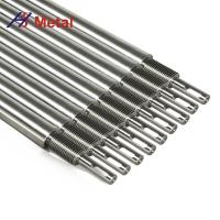 China Dia 20mm Molybdenum Electrode Bar Rod 99.95% Purity Silver Gray for Glass Fiber for sale