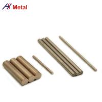 China Tungsten Copper Rod Polished 75W 25Cu Bar Copper Tungsten Rod Alloy 14.0-16.5 g/cm³ for sale