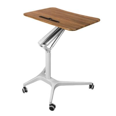 China Wood Movable Leisure Coffee Desk Side Gas Table for Adjustable Sit Standing Desk for sale