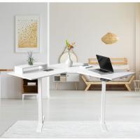 China L Shape Home Office Desk Corner Standing Desk Metal Iron Waterproof Eco-friendly Partical Board for sale